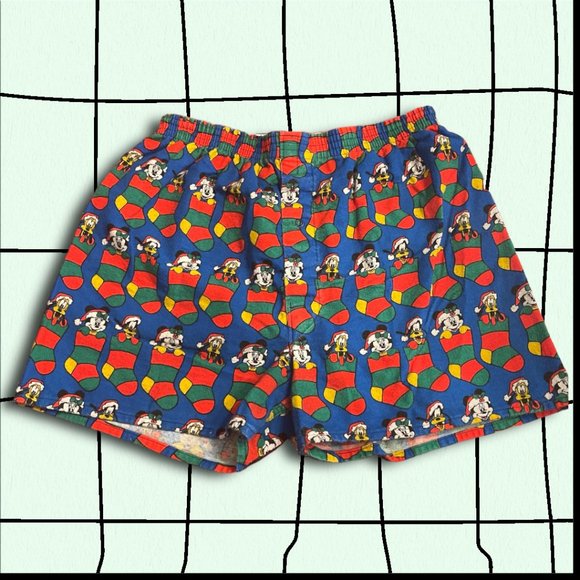 Disney | Underwear & Socks | Vintage Disney Mickey Mouse Christmas ...